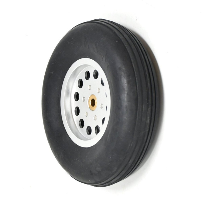 102/28mm aluminium rubber wheel (5mm axle) - RC Jet Center