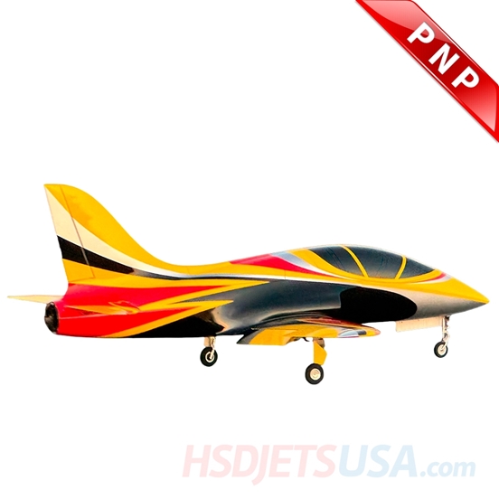 HSDJETS FRP Viper Black Yellow PNP (TURBINE JET) - RC Jet Center