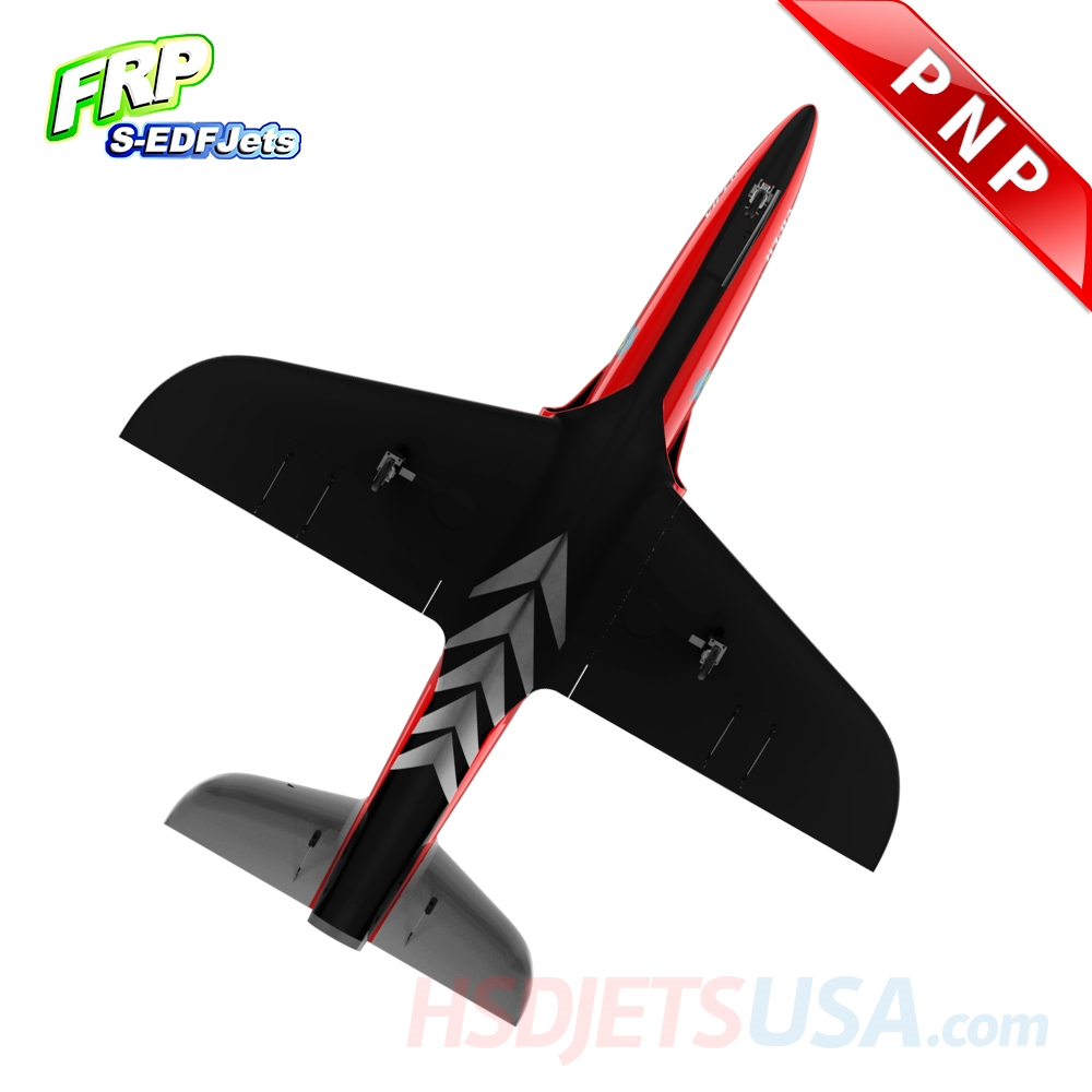 HSDJETS S-EDF 120mm 2000mm SUPER VIPER FRP Red Colors PNP - RC Jet Center