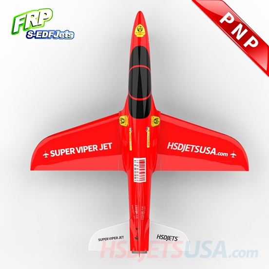 HSDJETS S-EDF 120mm 2000mm SUPER VIPER FRP Red Colors PNP - RC Jet Center