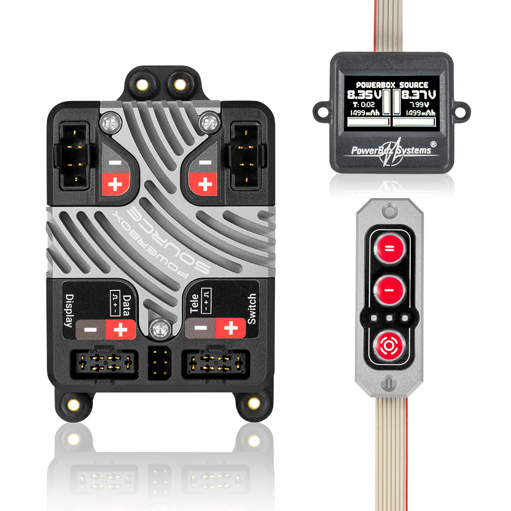 PowerBox Source incl. OLED-Display and SensorSwitch - RC Jet Center